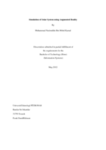 Simulation of Solar System using Augmented Reality - UTP Electronic and ...